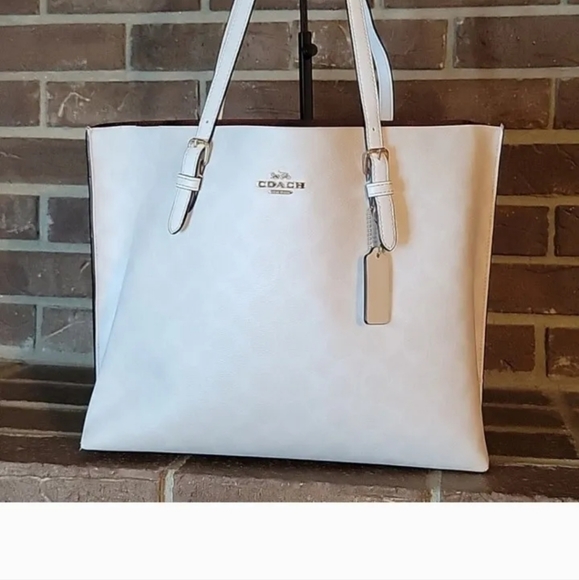 Coach | Bags | Coach Mollie Tote In Signature Canvas White | Poshmark